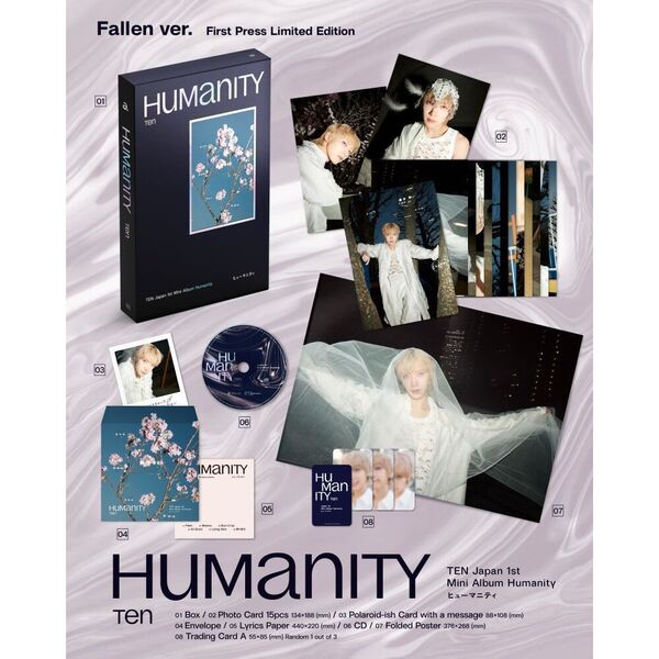 TEN／Humanity（初回生産限定盤 Fallen Ver.／CD）（セブンネット限定特典：ペーパーファイル (全1種) A4サイズ ...